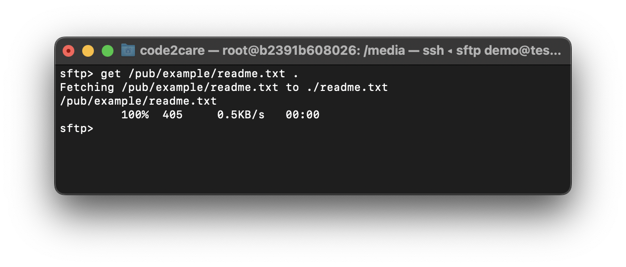 How To Copy A Remote File To Local Using SFTP Command 